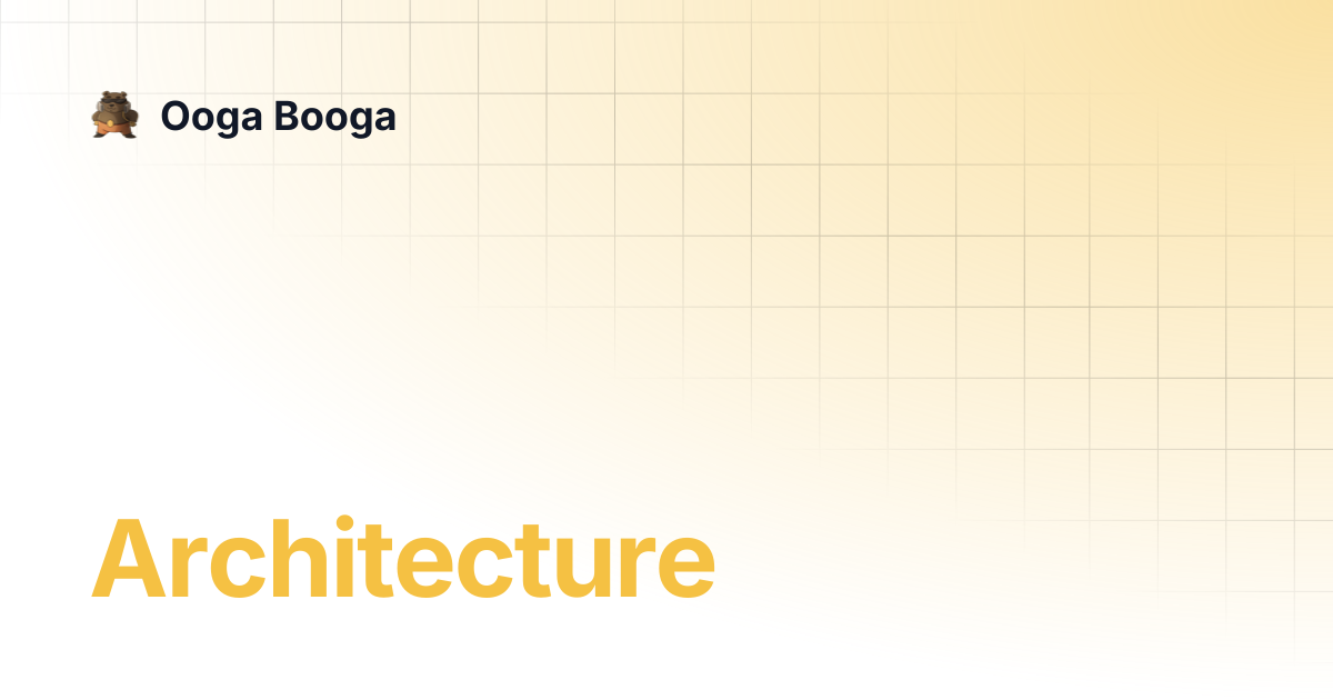 Architecture | Ooga Booga